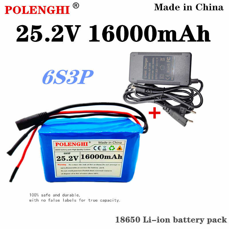 POLENGHI 100% High Quality 6S3p 24V 18650 Lithium Ion Battery Pack 25 ...