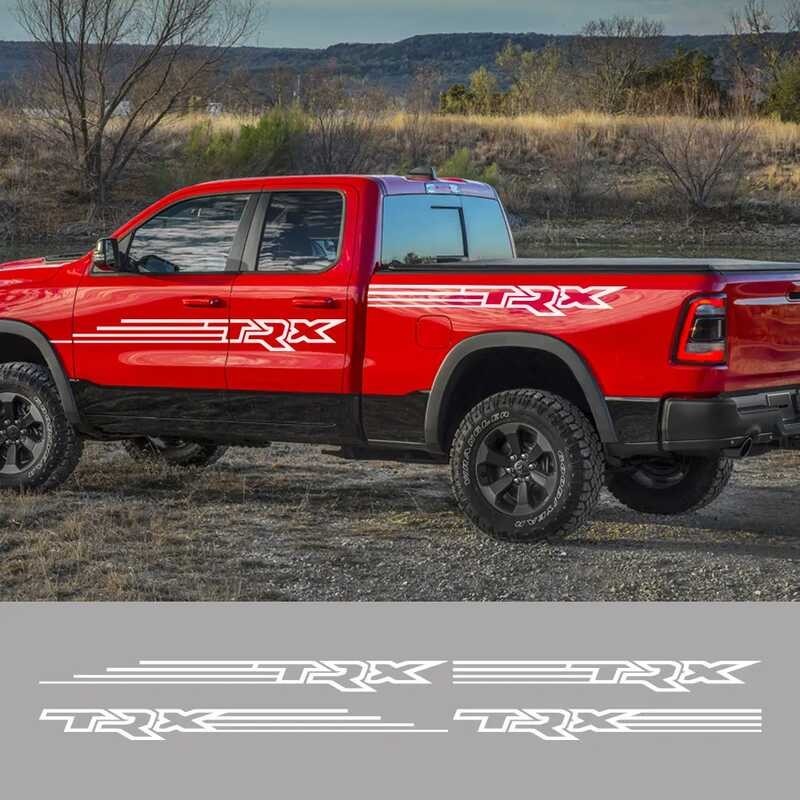 Body Pickup Side Stickers Para Sa Dodge RAM Rebel TRX Truck Graphics ...