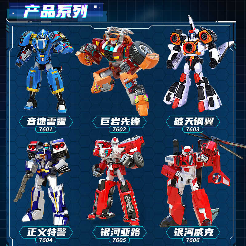 TOBOT Topper Warrior Galaxy Detective SPEED Sonic Thunder Transformers ...