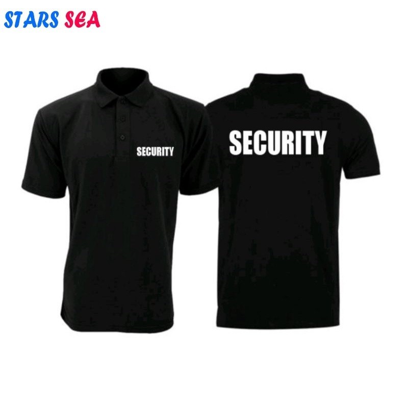 Security Uniform Polo Shirt Short Sleeve Black Men | Shopee Philippines