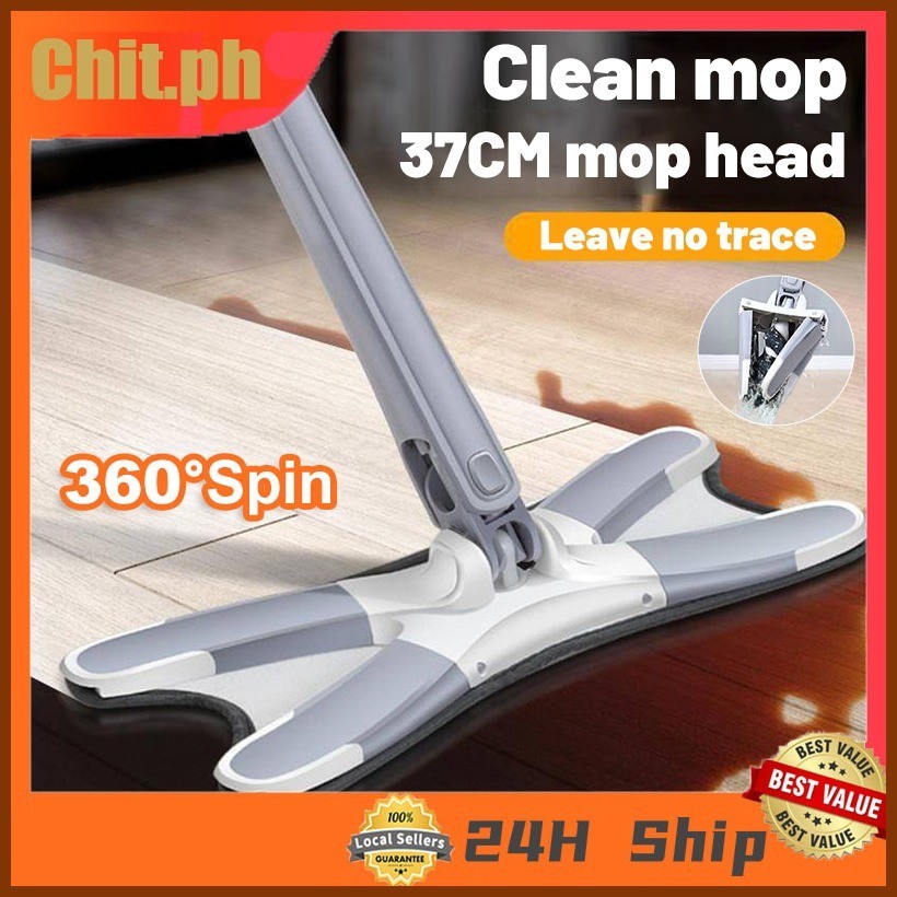 ⭐ CHIT X-Type Mop 360° Self-Washing Rotary Mop Wet and Dry Dual-Use ...