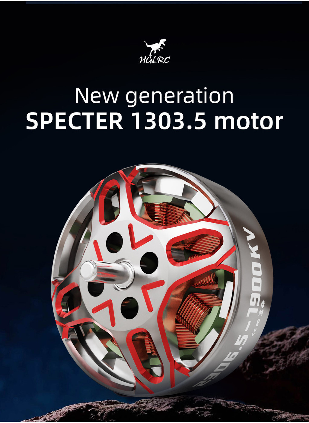 4pcs HGLRC SPECTER 1303.5 5500KV brushless motor 2-4S suitable for 2-3 ...