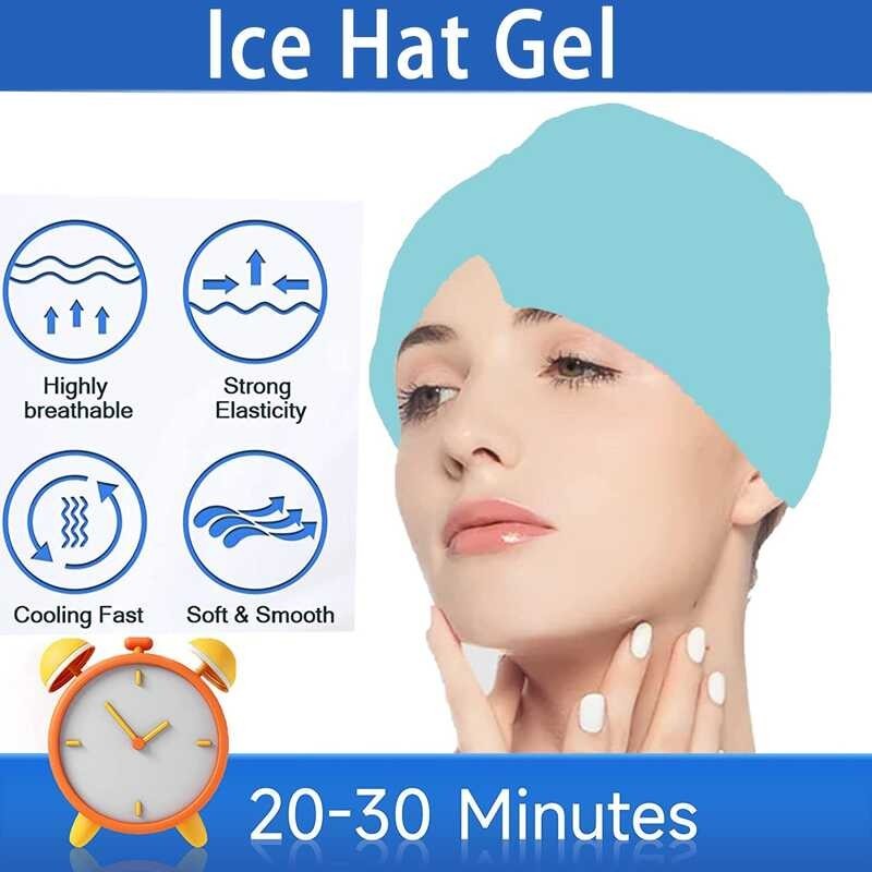 Gel Headache Migraine Relief Hat Cold Compress Therapy Cap Ice Head ...