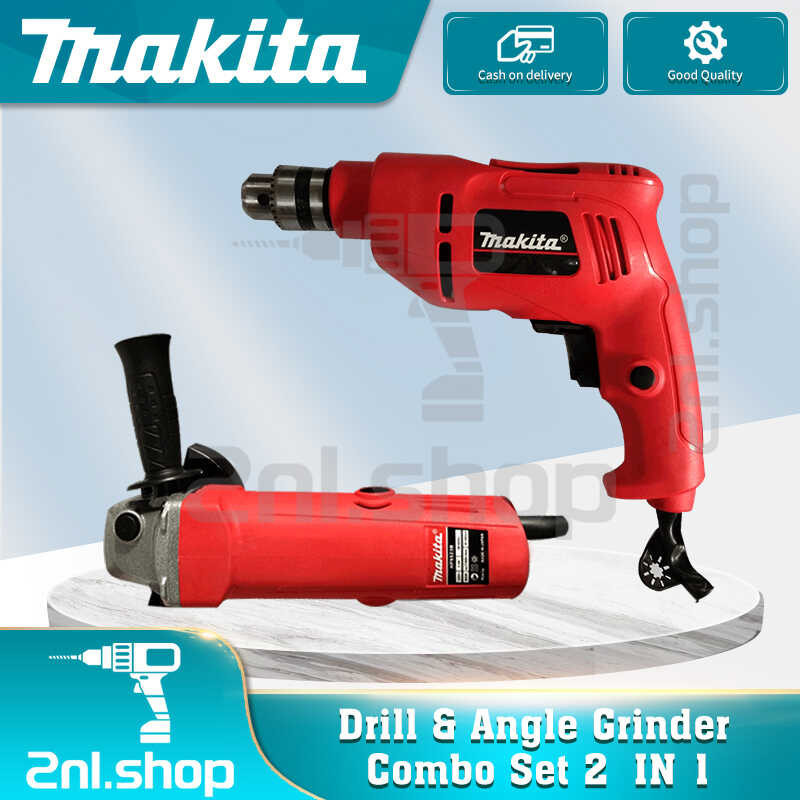 2In1 SET DRIL And GRINDER In A BOX ( Red ) | Shopee Philippines