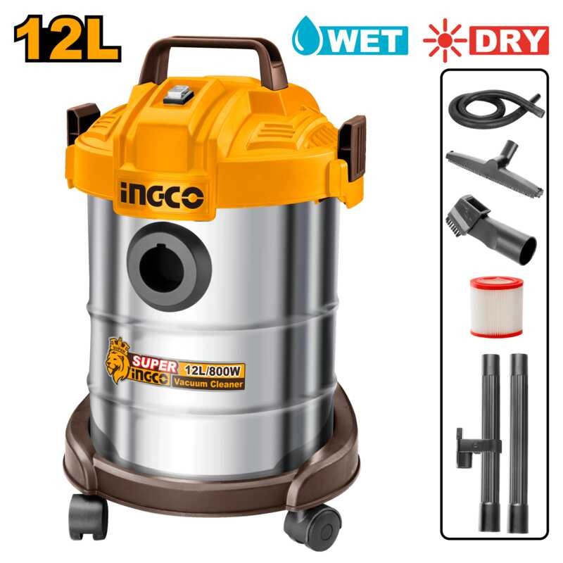 800W Electric Ingco Vacuum Blower Cleaner 15L - 12L Para Sa Wet And Dry ...