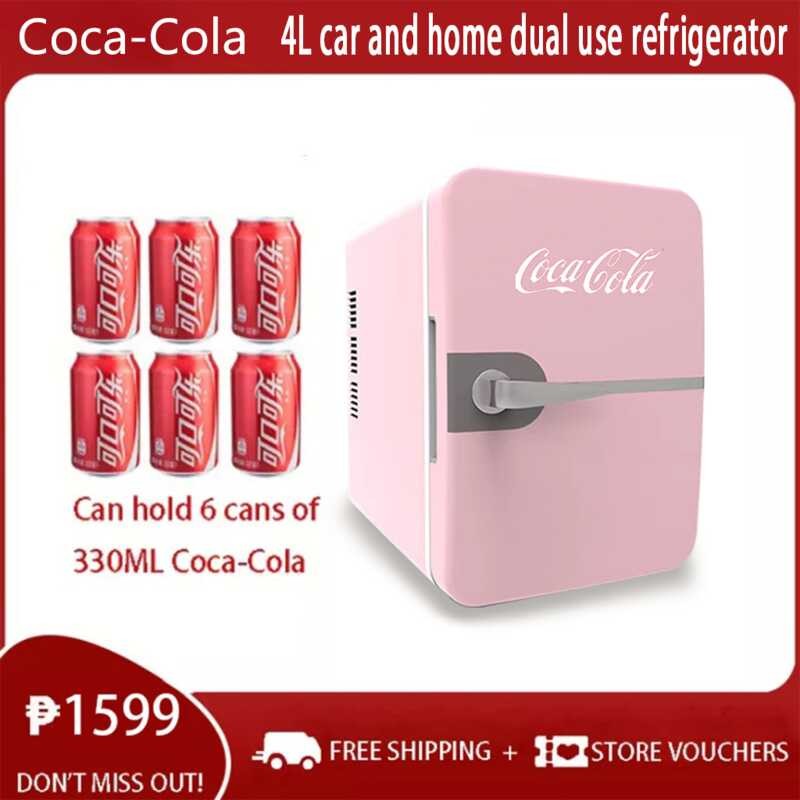 4L Coca-Cola Small Inverter Car Mini Refrigerator Refrigeration ...