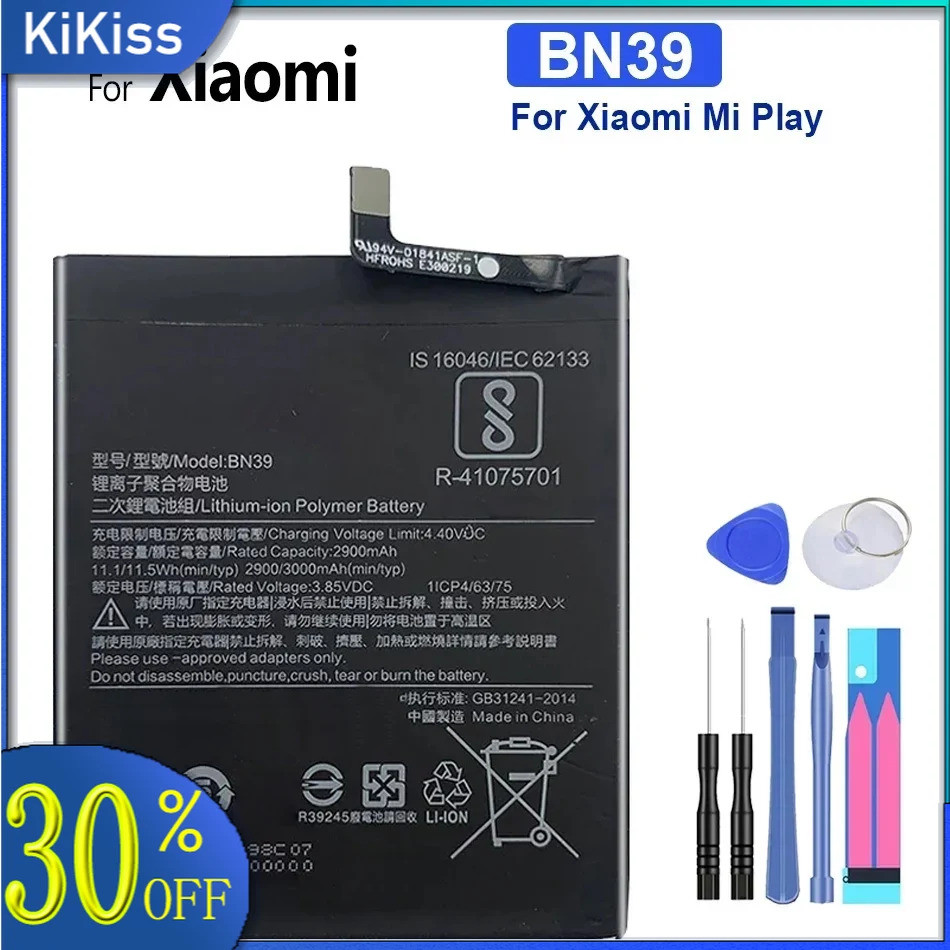 High Quality Phone Replacement Battery, BN39 Battery For Xiaomi Mi Play ...