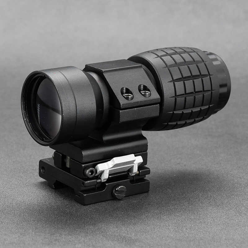 Tactical 3X 5X Magnifier Lens Optics Scope Wiht Quick Release Side Flip ...
