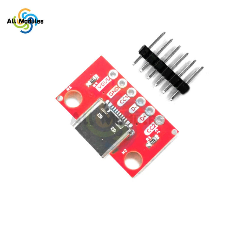 5PCS 16P USB 3.1 Type-C Female Test PCB Board Adapter 2.54mm Connector ...