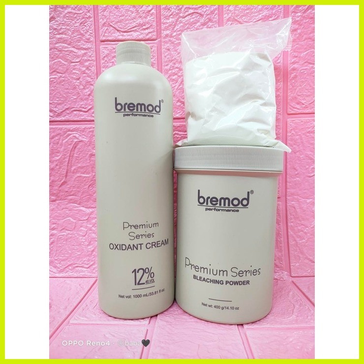 BREMOD PREMIUM BLEACHING POWDER WITH BREMOD PREMIUM OXIDIZING CREAM ...