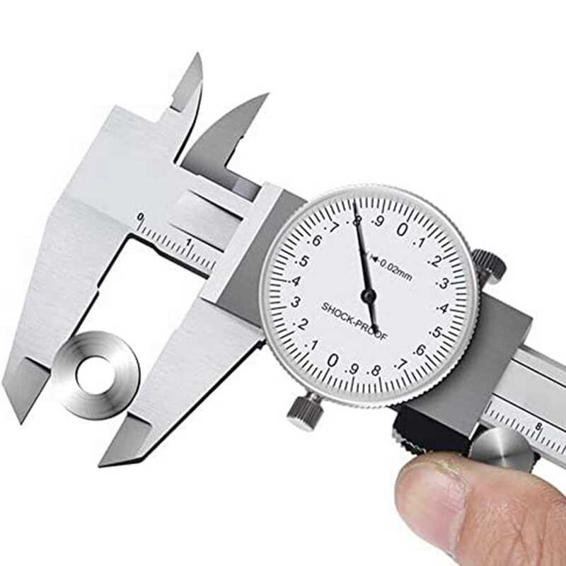 Metric Gauge Measuring Tool Dial Shock-Proof Vernier Caliper 0.02Mm ...