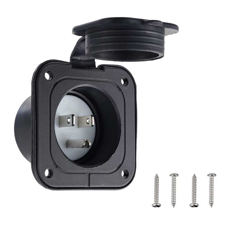 Amp EPLZON 15 125VAC Electrical Outlet Power 2 Pole 3-Wire RV Plugs ...