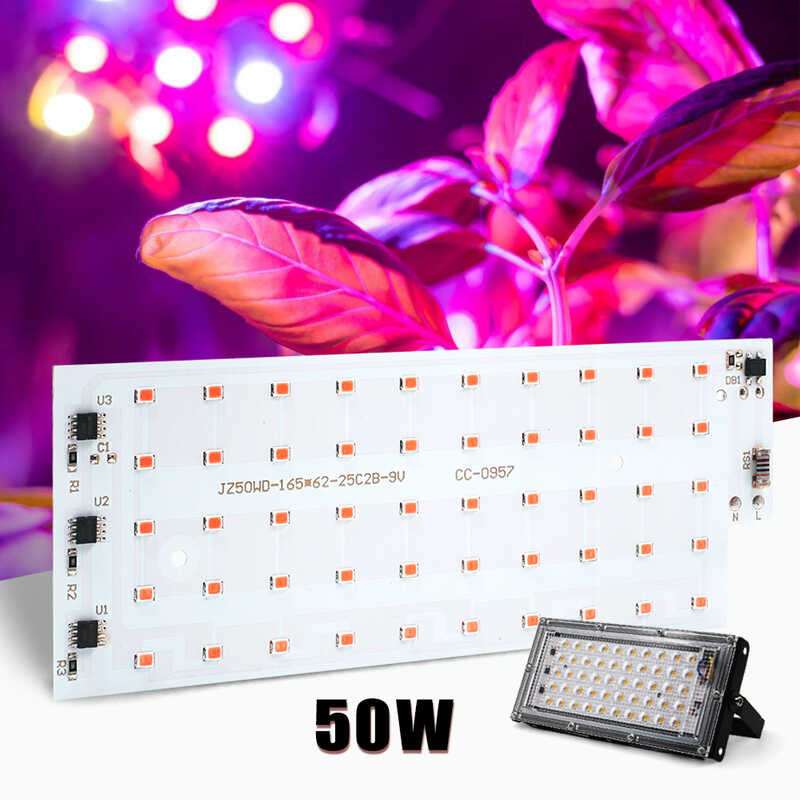 LED Grow 50W Light Chip 220V Full Spectrum Plant Smart IC No Driver ...