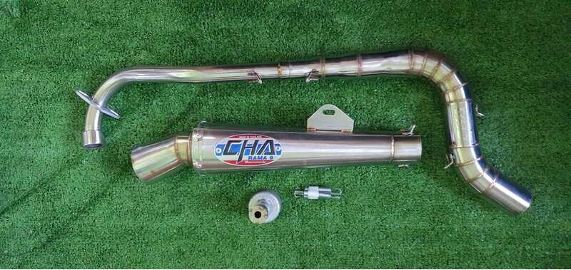 110, ☥ Xrm Wave 100 , Smash 110/115 - 44mm Muffler Long tip Himount ...