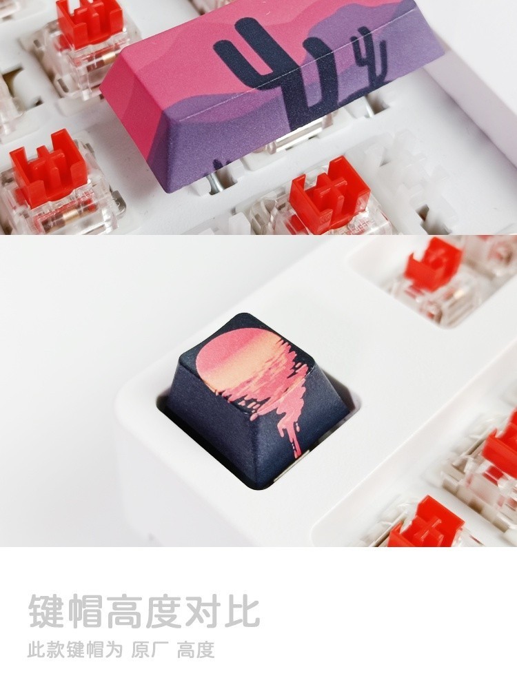 Totoro/MeowMeow/Nintendo Theme cherry profile 5-sided sublimation PBT ...