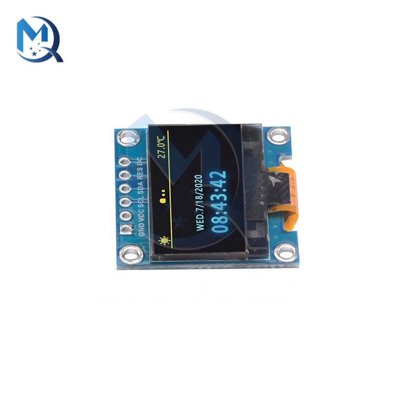 0.96 inch Moudlue 3.3-5V 6 Pin OLED Screen 128X64 Resolustion LCD IIC ...