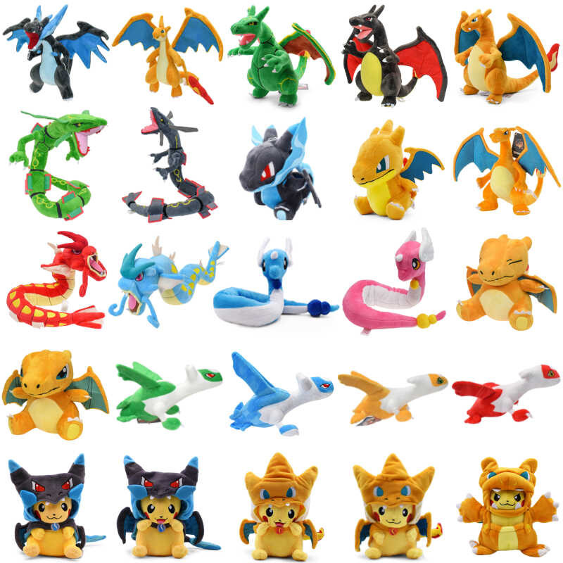 Mega Rayquaza Fuse Charizard X Y Plush Toys Pikachu Shiny Gyarados ...
