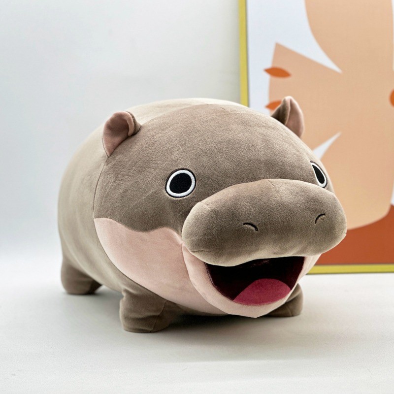 Kawaii Moo Deng Plush Toy Cute Bouncing Pig Plush Doll Fun Moo Deng ...