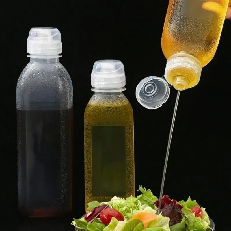 Plastic Liquid Seasoning Squeeze Bottle Kitchen Condiments Bottle Soy ...
