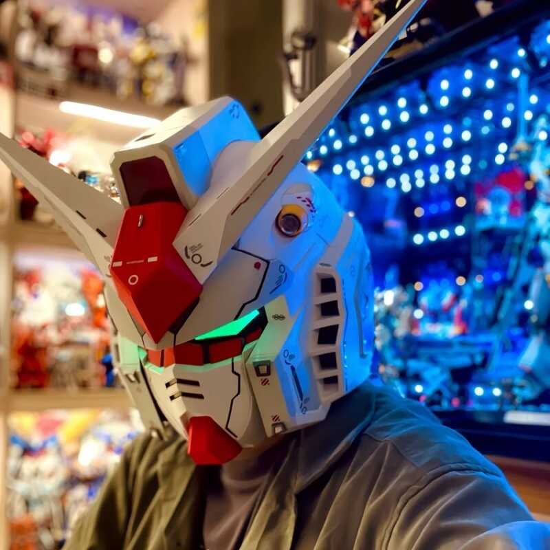 Tt dam Original Helmet Cosplay Strike Freedom F Glowing Armor DIY ...