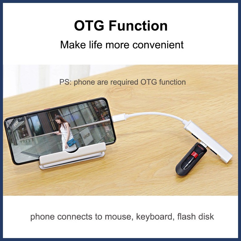 Popcorn USB HUB 3.0 Type C 3.1 4 Ports High Speed Multi Adapter for ...