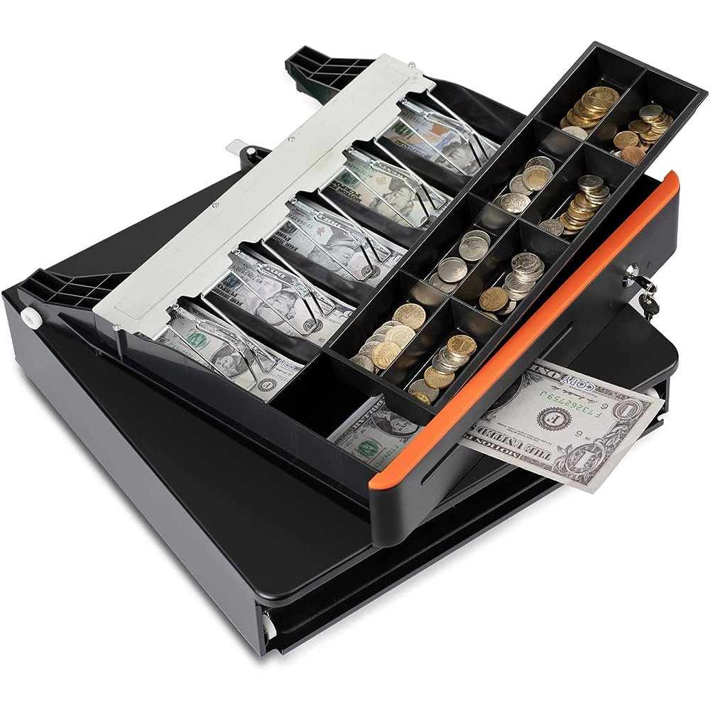 5 Bills, 5 Coins box Heavy Duty Cash Drawer Manual and Automatic POS ...