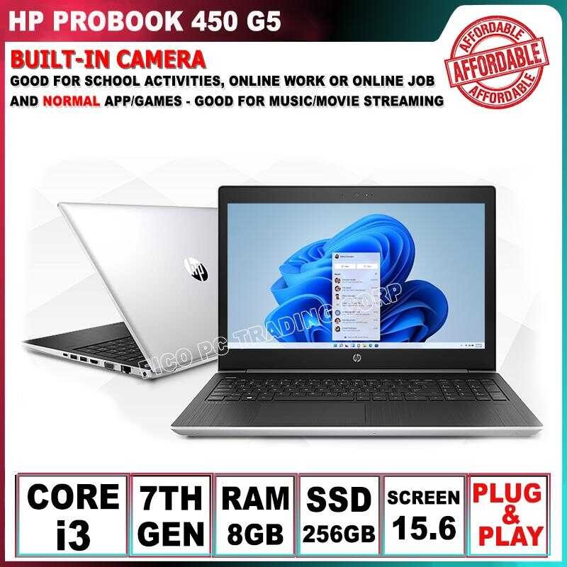 HP Probook 450 G5 15.6 Inches Core I3 7Th Gen 8Gb RAM 256Gb SSD Built ...