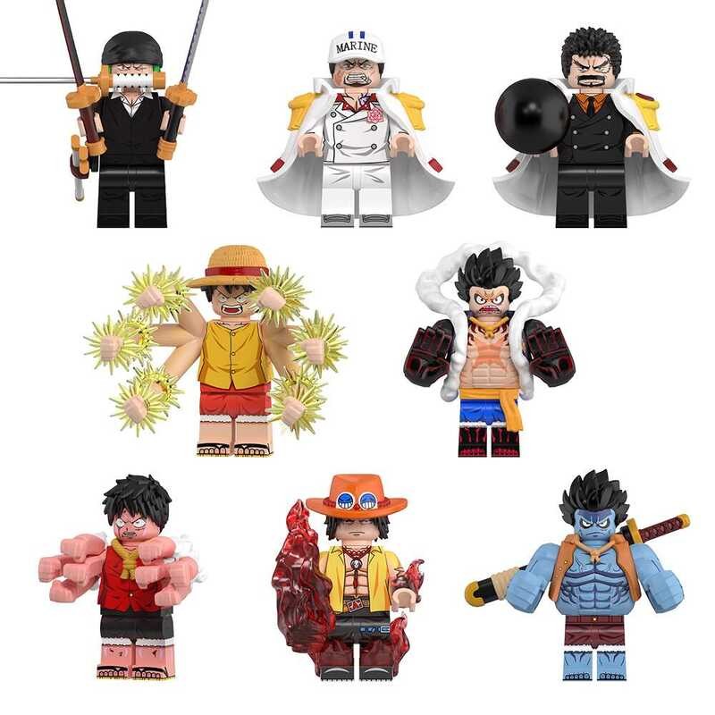 China Building Blocks Anime Series One Piece Figure Model Akainu Luffy ...