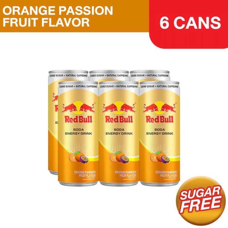 Red Bull Soda Energy Drink Orange Passion Fruit 250Ml X 6 Cans CWY ...