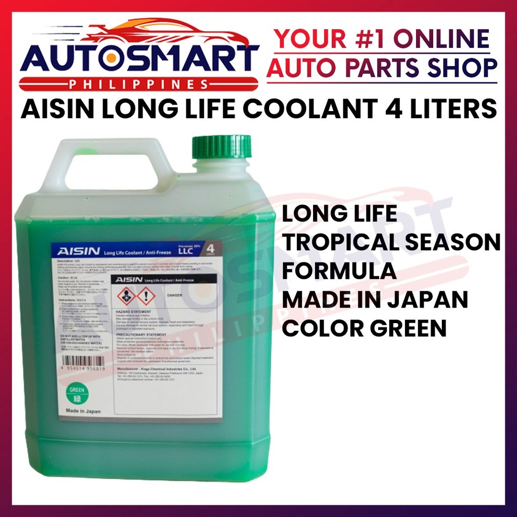 Aisin Japan Long Life Coolant Green 4 Liters | Shopee Philippines