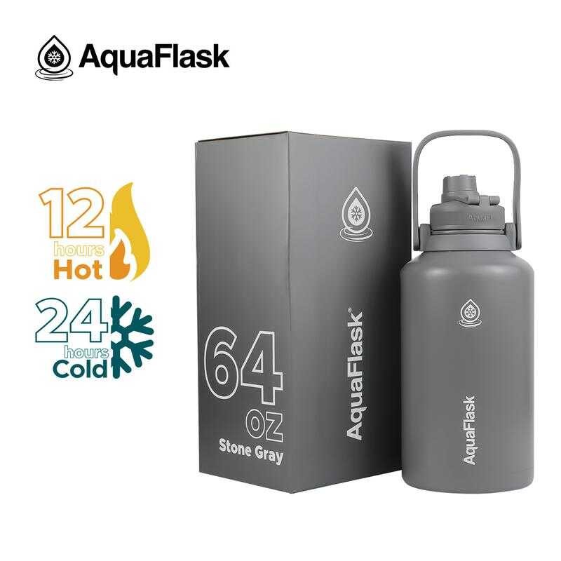 AQUAFLASK (64Oz) AQUA FLASK Wide Mouth Vacuum Insulated Stainless Steel ...