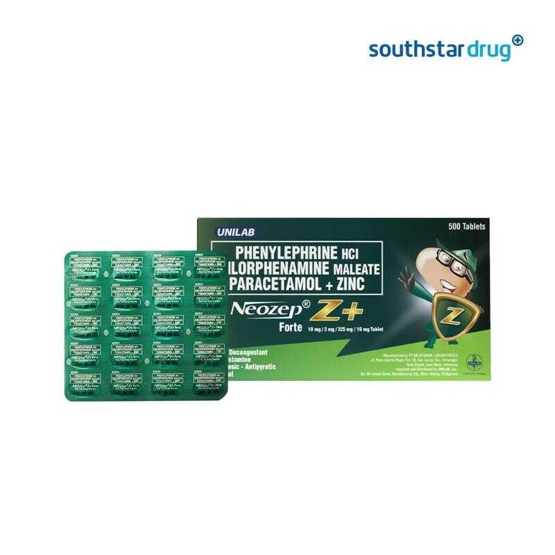 Neozep Z+ 10Mg Tablet - 20S For Cough&Colds 696 | Shopee Philippines
