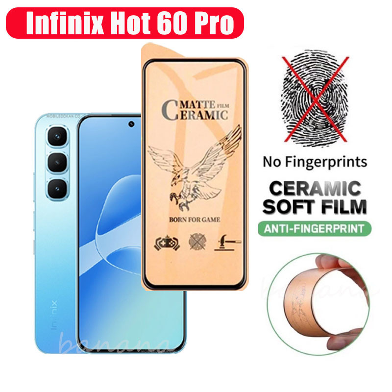3 IN 1 Infinix Hot 60 Pro Ceramic Tempered Glass for Infinix Hot 60 Hot ...