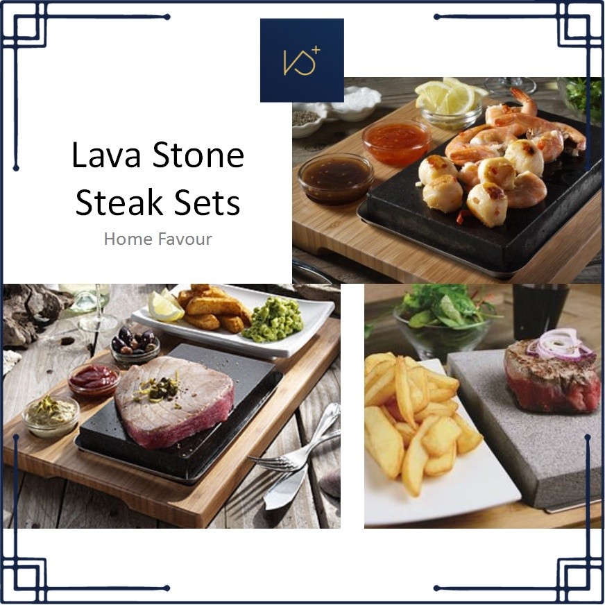 Kitchen Plus Lava Stone Cooking Steak Set Cookware | Shopee Philippines