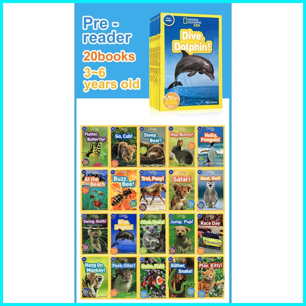 20 books/set English picture book National Geographic Kids Pre-reader ...