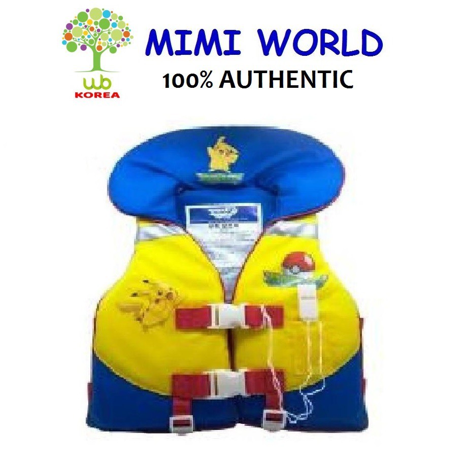 MIMI WORLD XY & Z Korean Pokemon Pikachu Life Jacket / Life Vest / Swim ...