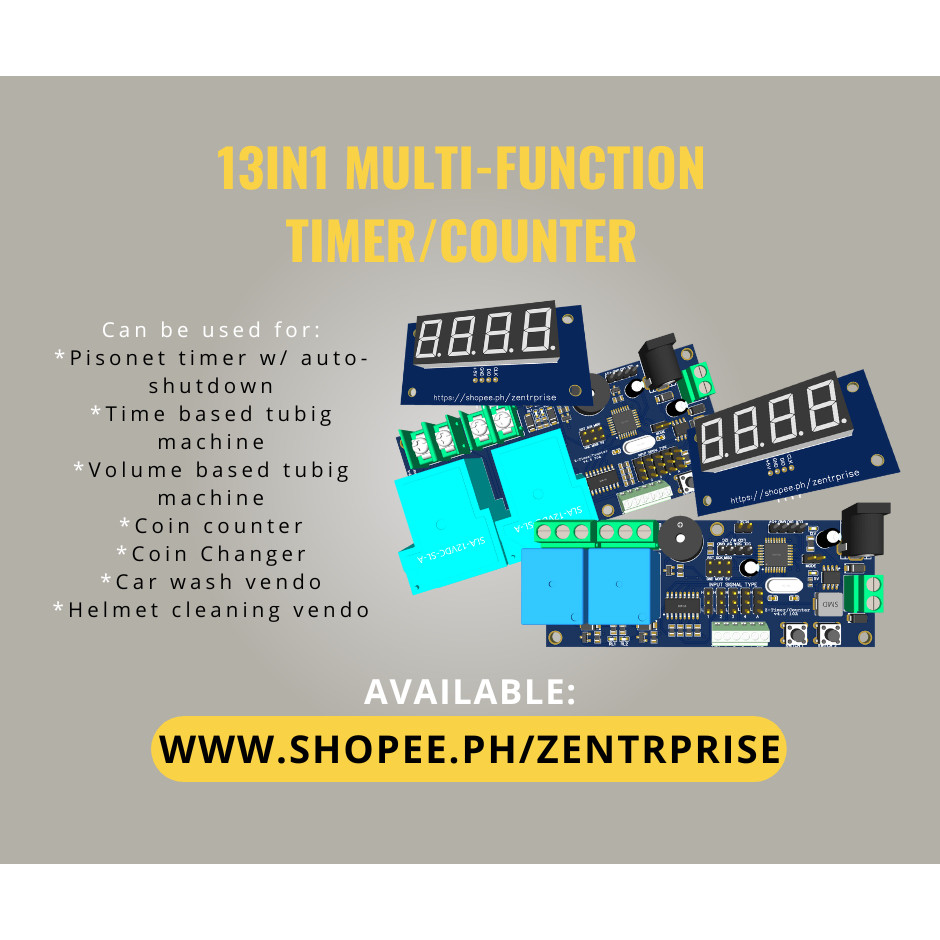 Z Timer/Counter for Pisonet, Water Dispenser, Carwash, Coin Counter ...