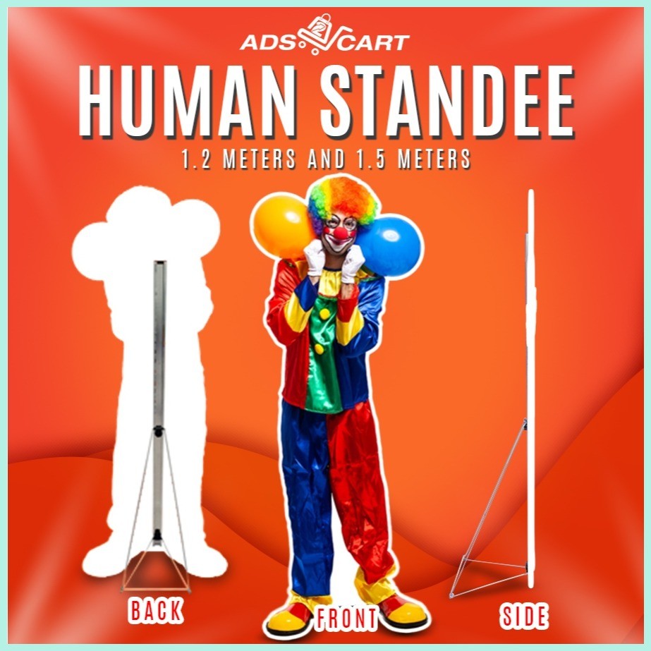 ADS Advertising Human Standee / Life size standee 2ft. x 4ft. and 2ft ...