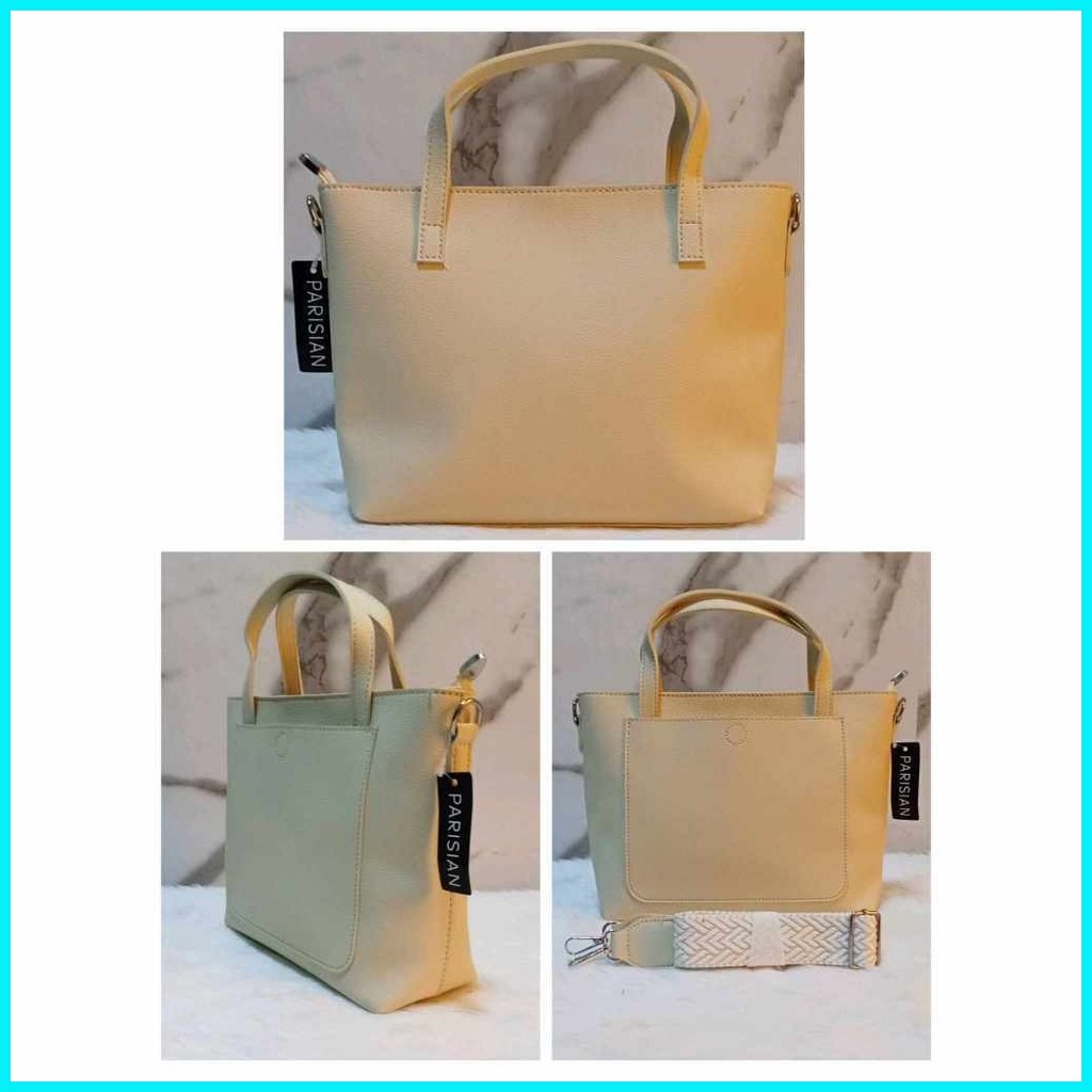 PARISIAN BAG/ECO LEATHER/FABRIC (CLASSIC) | Shopee Philippines