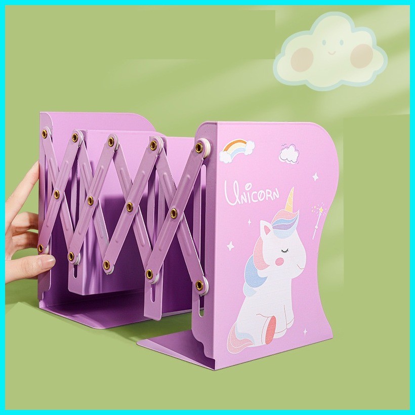 Retractable Book Shelves Support Stand Adjustable Bookshelf Desk ...