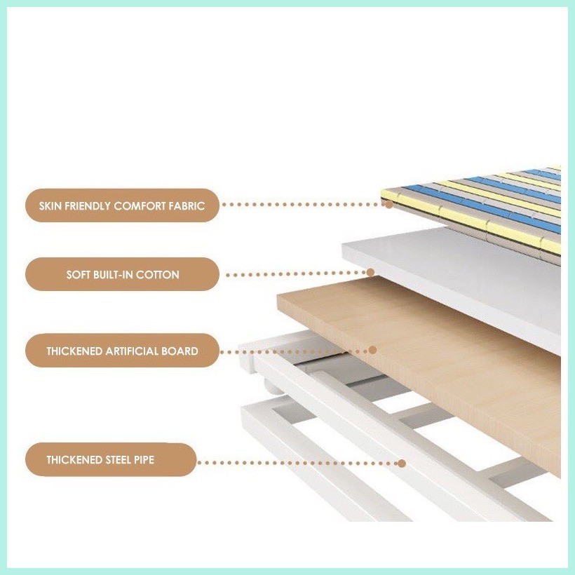 Foldable Bed Dormitory Rooms Folding Bed Living House Portable Foldable ...