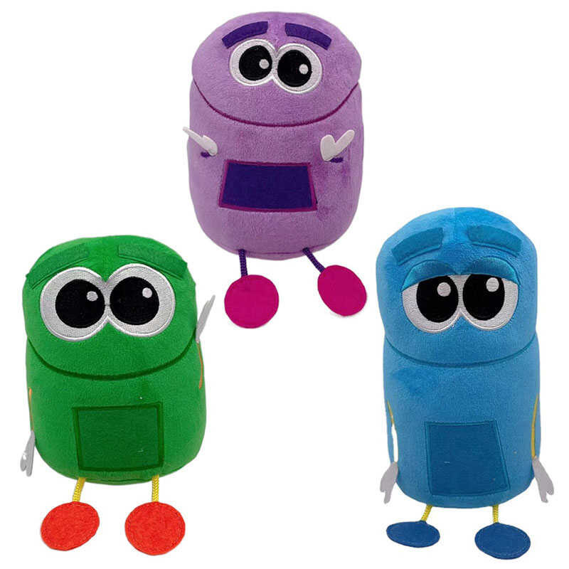 3Pcs 21Cm Cute Storybots Plush Cartoon Anime English Song Series Doll ...