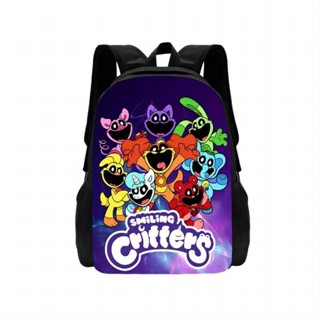 Smiling Critters Boys and Girls School Cartoon Backpack Printed ...