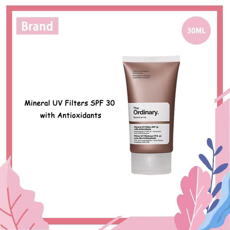 The Ordinary Mineral UV Filters SPF 30 with Antioxidants, sunscreen ...