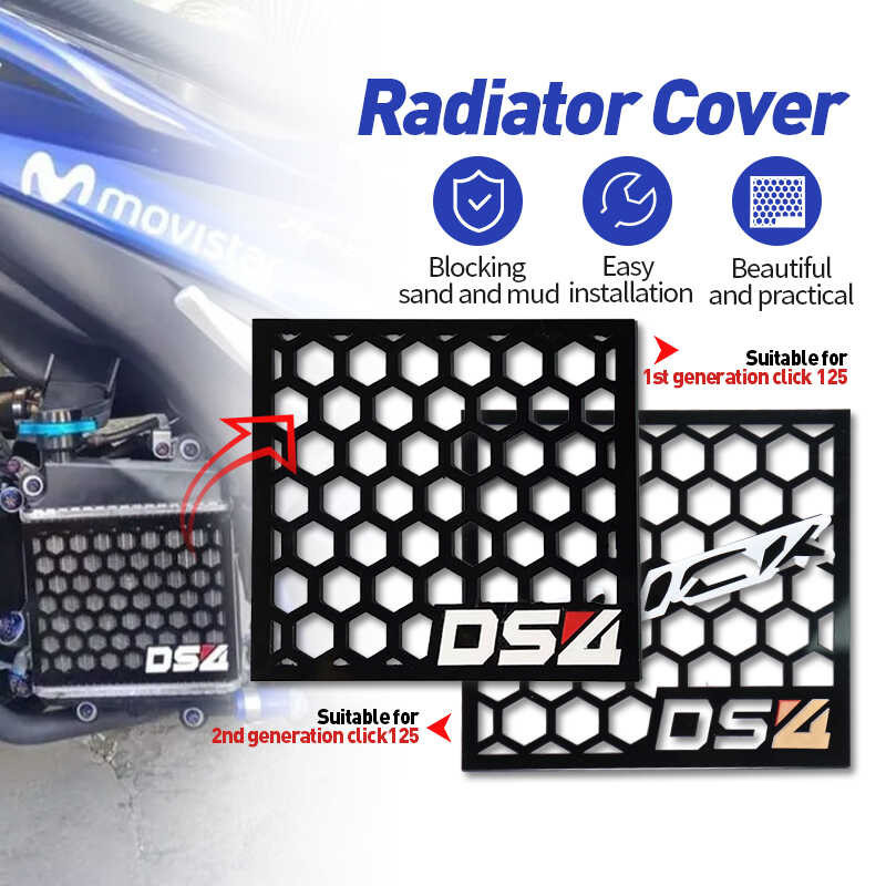 Motorcycle Raider Radiator Cover Acrylic Boltless Para sa HONDA CLICK ...