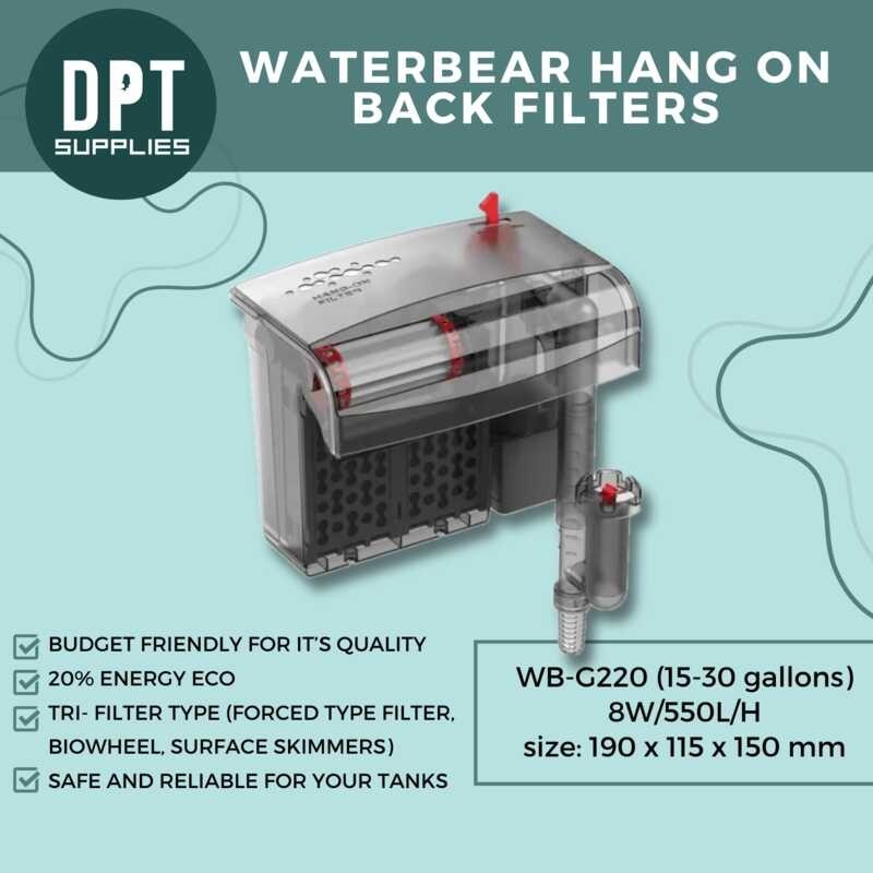 Waterbear ♚ (Hob) Mag-Hang Sa Likod Na Gamit Ang Skimmer HOB Aquarium ...