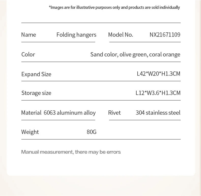 MOBI GARDEN Portable Aluminum Alloy Folding Hanger Ultralight Scalable ...