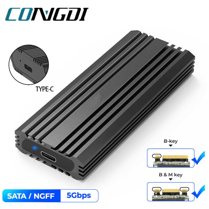M2 SATA Drive na may 5Gbps USB TypeC SSD Harddisk Mobile External ...