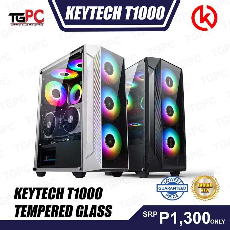 Keytech T1000 Tempered Glass Mid Atx Computer Case | Shopee Philippines