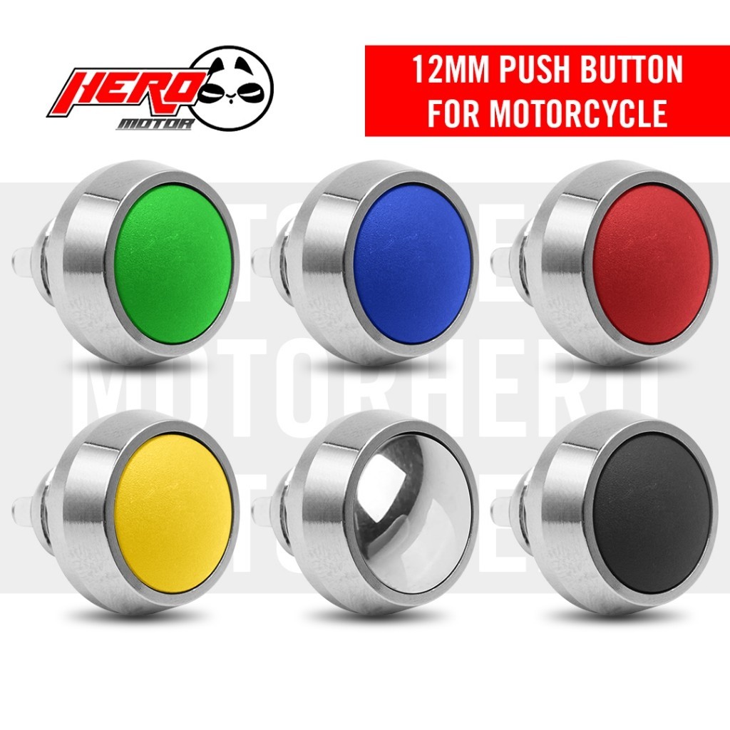 Push Button Momentary Passing Light Switch Metal Waterproof 12mm Made ...